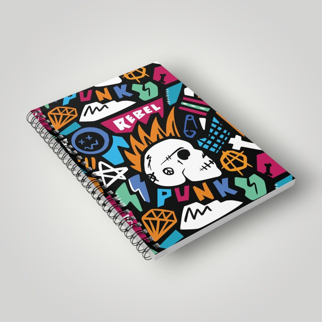 Punk Rebel Notebook - Ruled Line Spiral – Frollein S®